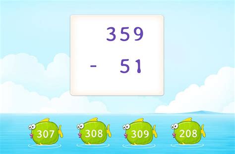 Subtract 2 Digit Number From 3 Digit Number Game