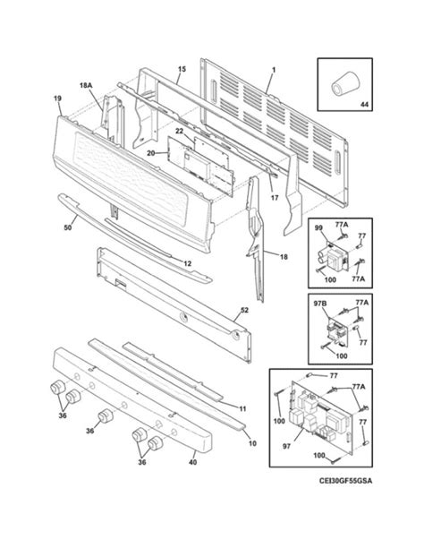 Electrolux EI30GF55GSF Gas Range Partswarehouse
