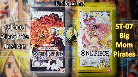 One Piece Unboxing Starter Deck Absolute Justice ST 06 Y Starter