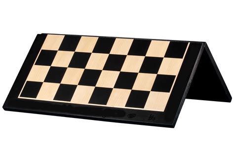 Folding Chess Board No 6 Without Description Ebonised Marquetry