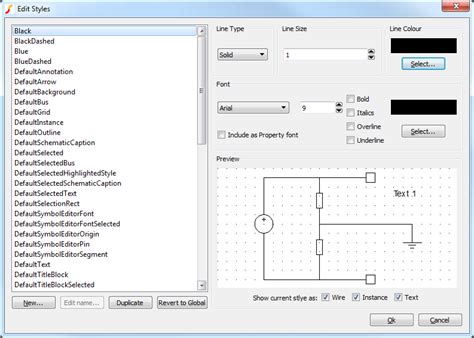 User Manual Schematic Styles