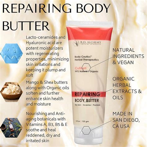Rd Alchemy 99 Natural Repairing Body Butter For Dry Skin Psoriasis
