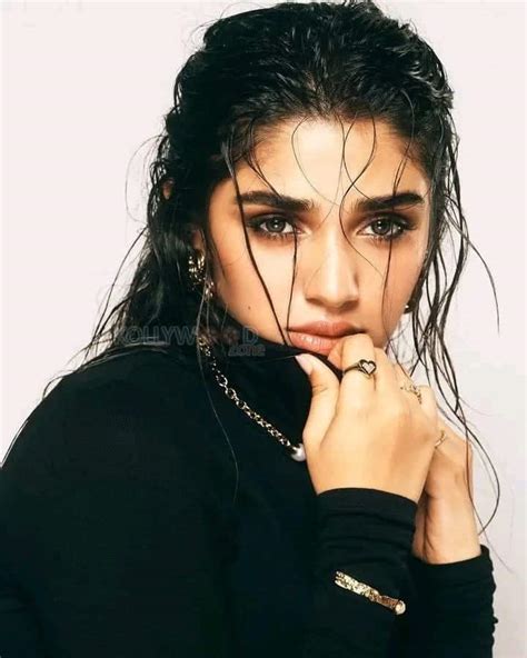 Sexy Krithi Shetty In A Black Dress Wet Look Photos Kollywood Zone