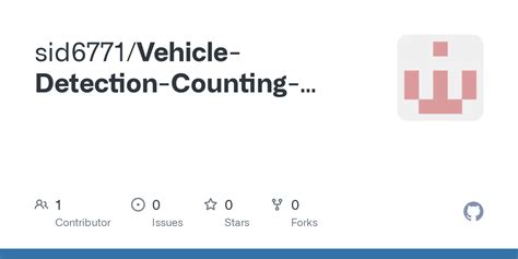 Github Sid6771vehicle Detection Counting System
