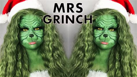 Turning Myself Into Mrs Grinch Sfx Makeup Tutorial Youtube