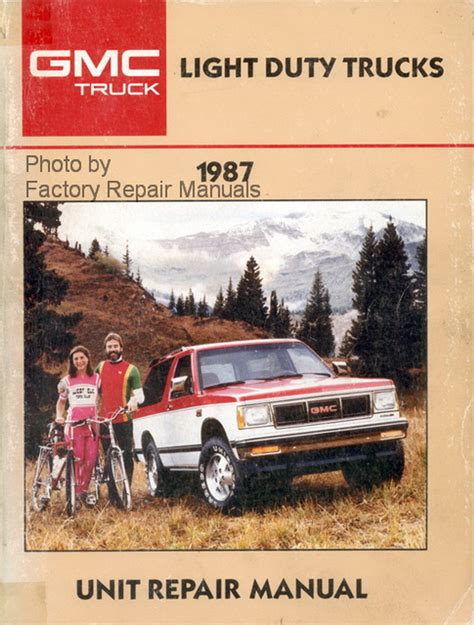 1987 Gmc Pickup Truck Suburban Jimmy And Van Unit Repair Overhaul Manual