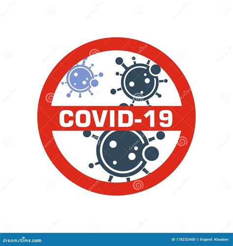 Teken Voorzichtig Coronavirus Stoppen Met Coronavirus Uitbraak Van
