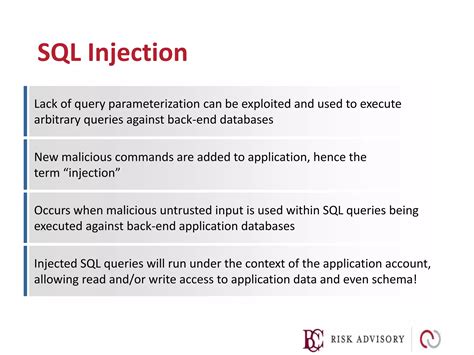 03 Sql And Other Injection Module V17 Ppt