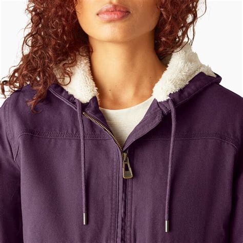 Womens Fleece Lined Duck Canvas Jacket Dickies Us
