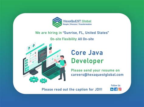 Hexaquest Global On Linkedin Corejavadeveloper Javadeveloper