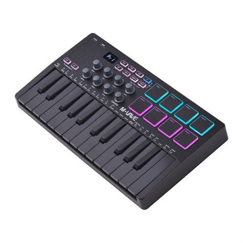 Midi Keyboard Controller Beat Maker Machine ชาร์จ 25 คีย์แบบพกพาจัด