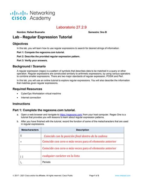 2729 Lab Regular Expression Tutorial Pdf