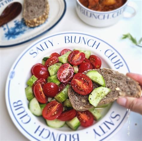 지중해식 토마토 오이샐러드 오이 방울토마토 무침 샐러드 소스 다이어트 식단 레시피 네이버 블로그