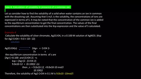 Solubility And Solubility Product Pptx