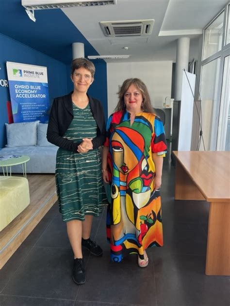 ФОТО Германската министерка за Европа и за клима Ана Лиерман во посета на УИНТ „Свети Апостол