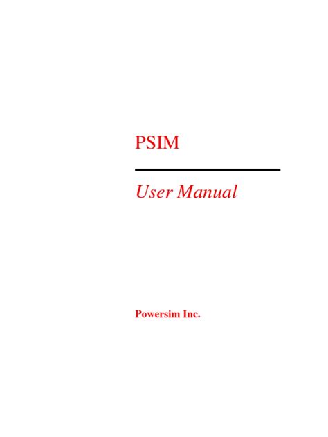 Psim Manual Pdf Bipolar Junction Transistor Electric Motor