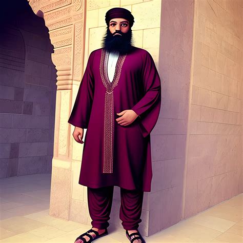 Trippy Full Body Arabic Men Long Beard Sexy Arthub Ai