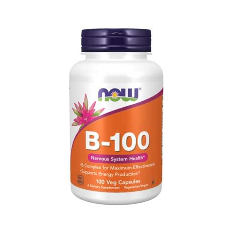 Now – Витамин Б-100 Комплекс – 100 Капсули | N PHARMACY