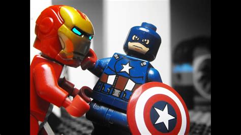 Captain America Civil War Airport Battle With Spiderman In Lego Youtube