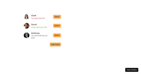Eat N Split Codesandbox