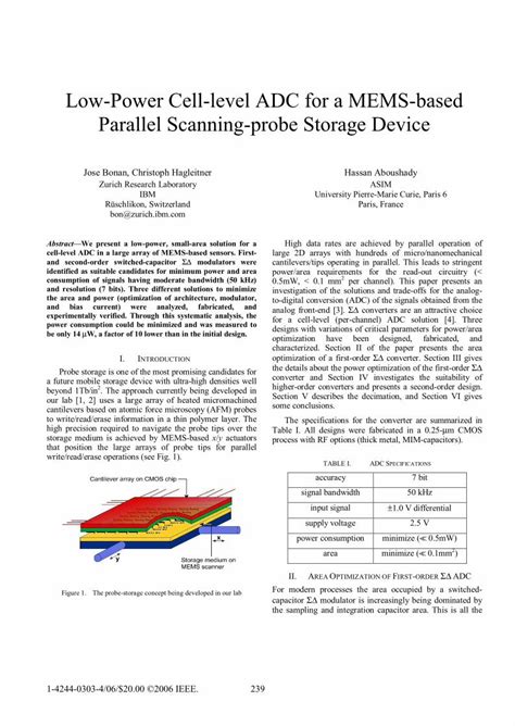 Pdf Low Power Cell Level Adc For A Mems Based Parallel Scanning Probe Dokumen Tips