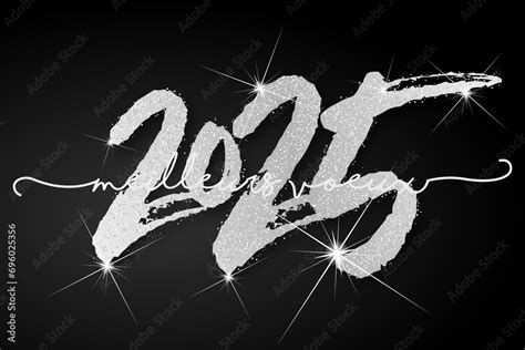 Bonne année meilleurs vœux vecteur pour affiche bannière salutation et célébration du