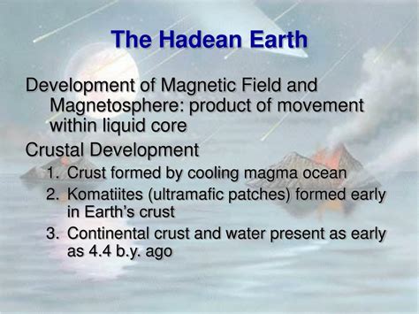 Ppt The Primordial Earth Hadean And Archean Eons Powerpoint