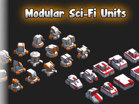 Modular Sci Fi Unit Set 3d Unity Asset Store
