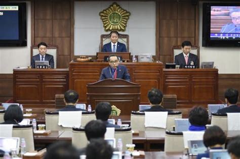 순천시의회 제222회 임시회 개회 광주타임즈