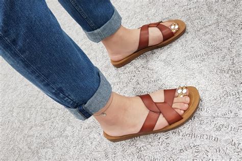 여름 샌들 추천 스코노 가죽 컴포트 플랫 샌들 개봉기 Scd0921sd31 스코노슬리퍼 네이버 블로그