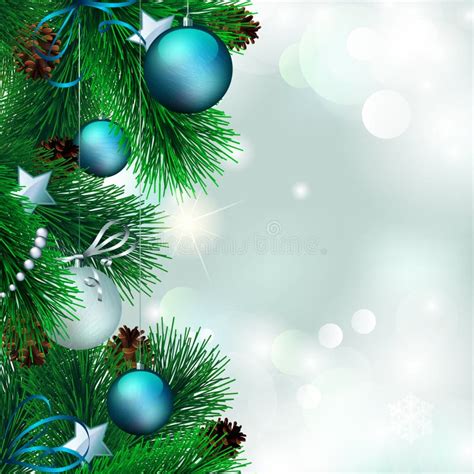 Merry Christmas Header Vector Stock Vector Illustration Of Tree
