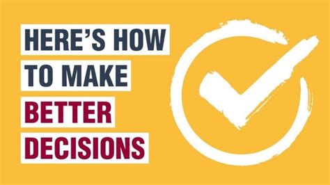 Making Better Decisions