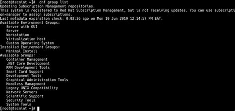 cómo instalar gui en rhel 8 ilinuxgeek