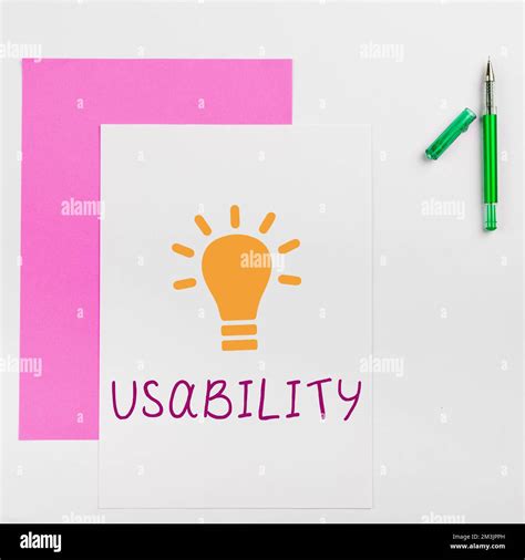 Writing Displaying Text Usability Business Concept A Word Assosiated