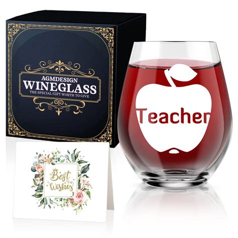 Funny Good Day Bad Day Dont Even Ask Teacher Wine Glass T Box