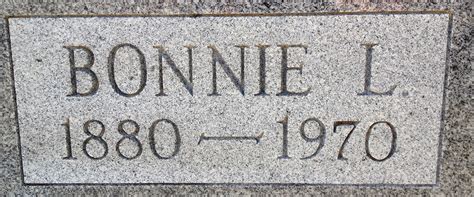Bonnie Louise Brown Blacker 1880 1970 Find A Grave äreminne