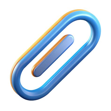 Iconic Industrial Isometric Paperclip With Symmetrical Design Clean Lines Flat Color With