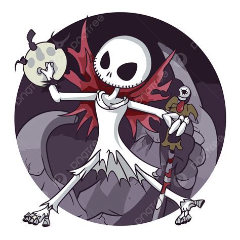 Mimpi Buruk Sebelum Natal Nol Clipart Karakter Halloween Dari Kartun