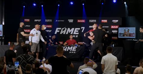 FAME MMA 7 Najmanowi puściły nerwy musiała wkroczyć ochrona aju pl