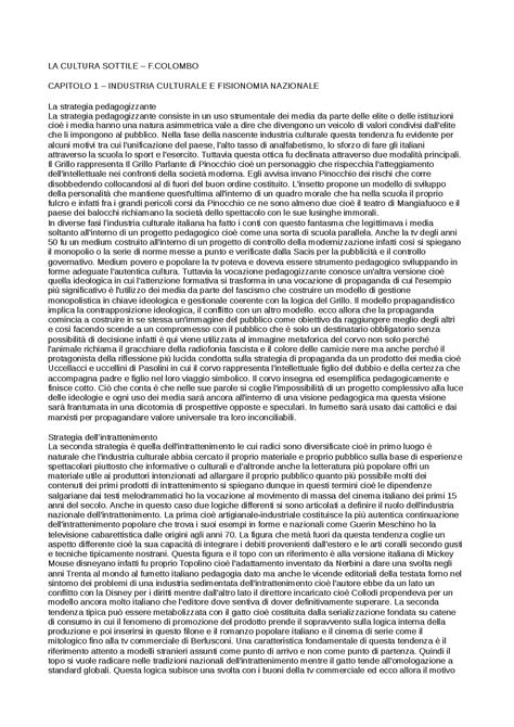 La Cultura Sottile Colombo Docsity