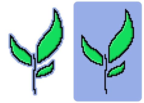 Premium Vector Vector Pixel Art Leaf Design