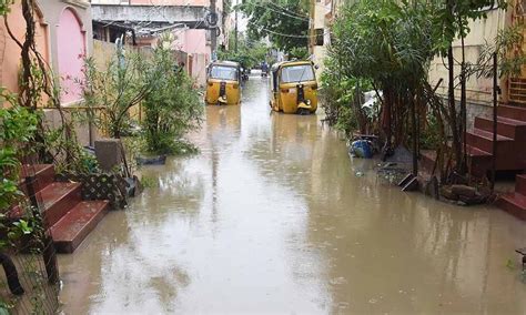 Rainwater Inundates Low Lying Areas In Guntur City