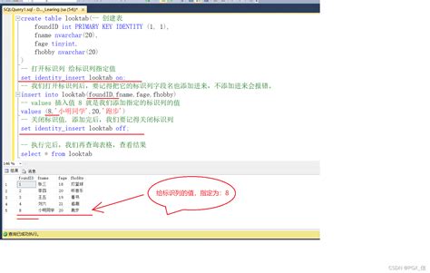 sql server 中的插入表行数据 以及插入标识值 sql添加一行数据 csdn博客