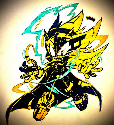 Hyper Cyber Sonic by SonicDrawers09 on DeviantArt