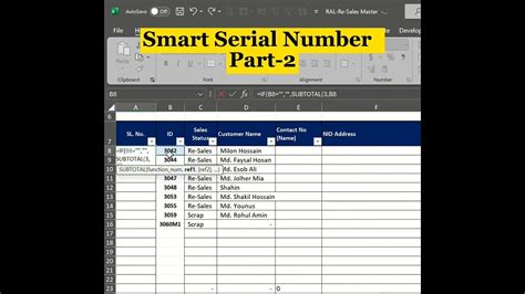 smart serial number youtube