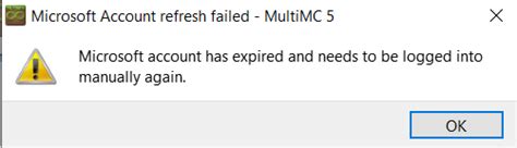 Microsoft Account Expiring Issue Multimc Launcher Github