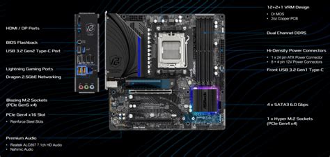 Asrock B650m Pg Riptide Am5 Proline