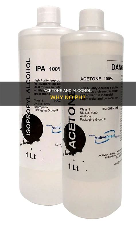 Acetone And Alcohol Why No Ph Cyalcohol