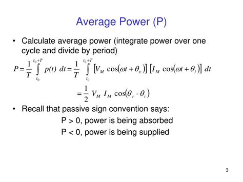 PPT Instantaneous Power Average Power RMS Examples PowerPoint Presentation ID