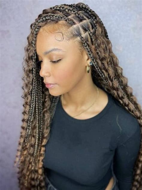 18 Latest Bohemian Knotless Braids You Should Try In 2025 Stylishmay